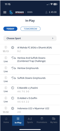 Website Changes Mobile | Sporting Index